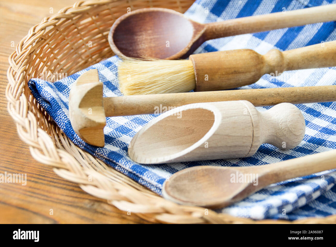 Country kitchen tools Stock Photo - Alamy