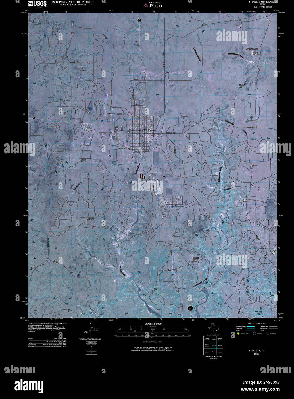 Map of stinnett hi-res stock photography and images - Alamy