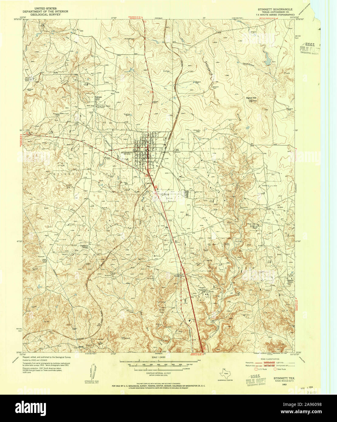 Map of stinnett hi-res stock photography and images - Alamy