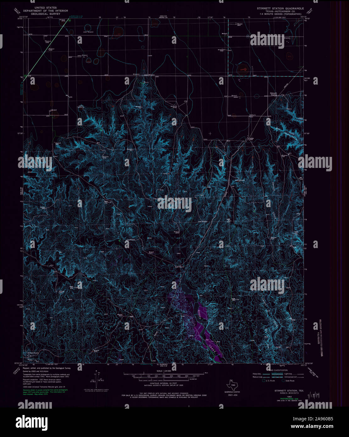 Map of stinnett hi-res stock photography and images - Alamy