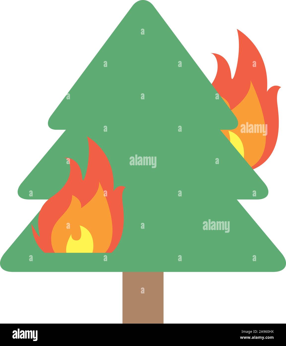 Flammable tree Stock Vector Images - Alamy