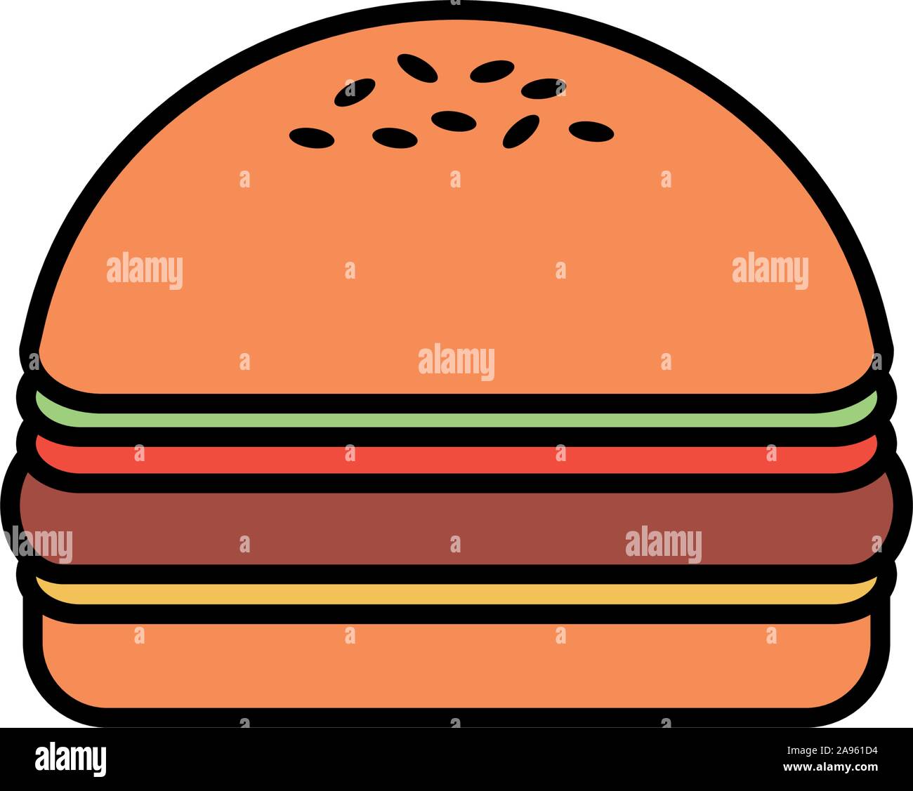 hamburger icon design, Eat food restaurant menu dinner lunch cooking ...