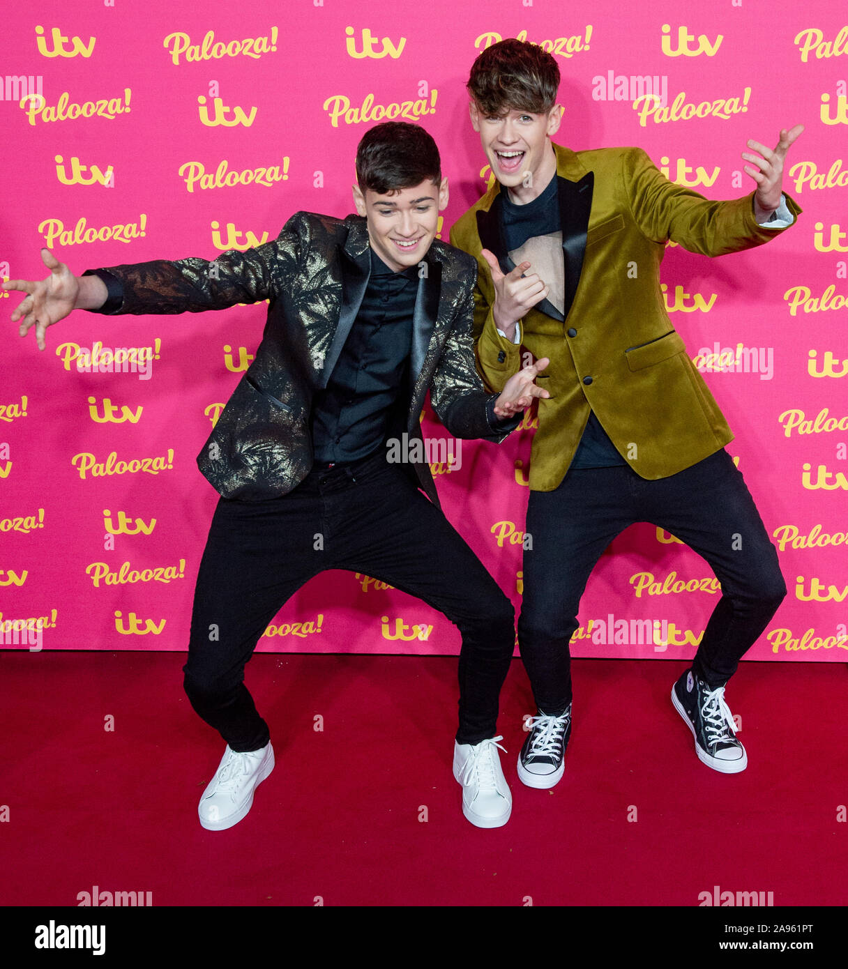 London, United Kingdom. 12 November 2019. Max Mills and Harvey Mills ...