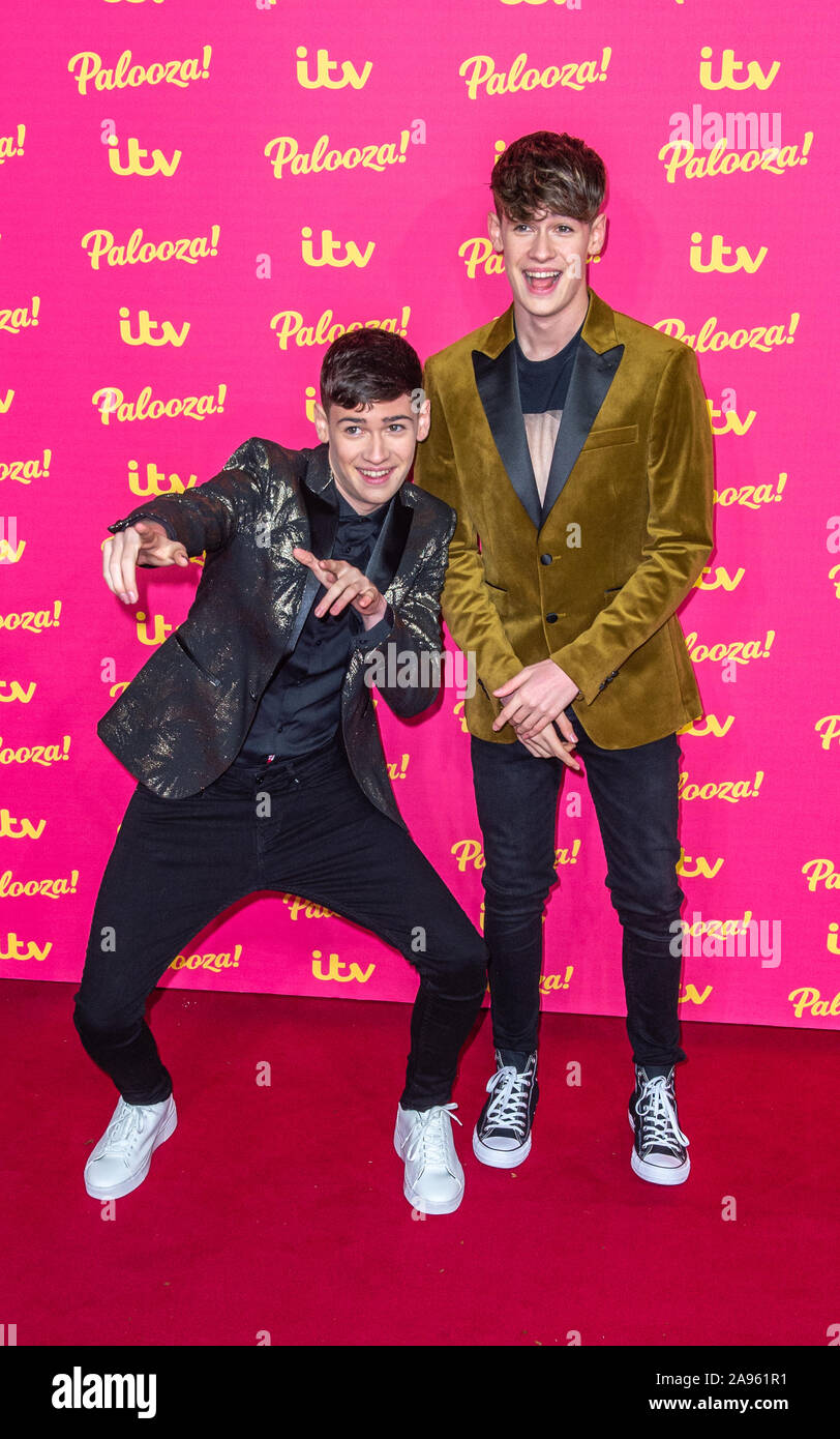 London, United Kingdom. 12 November 2019. Max Mills and Harvey Mills ...