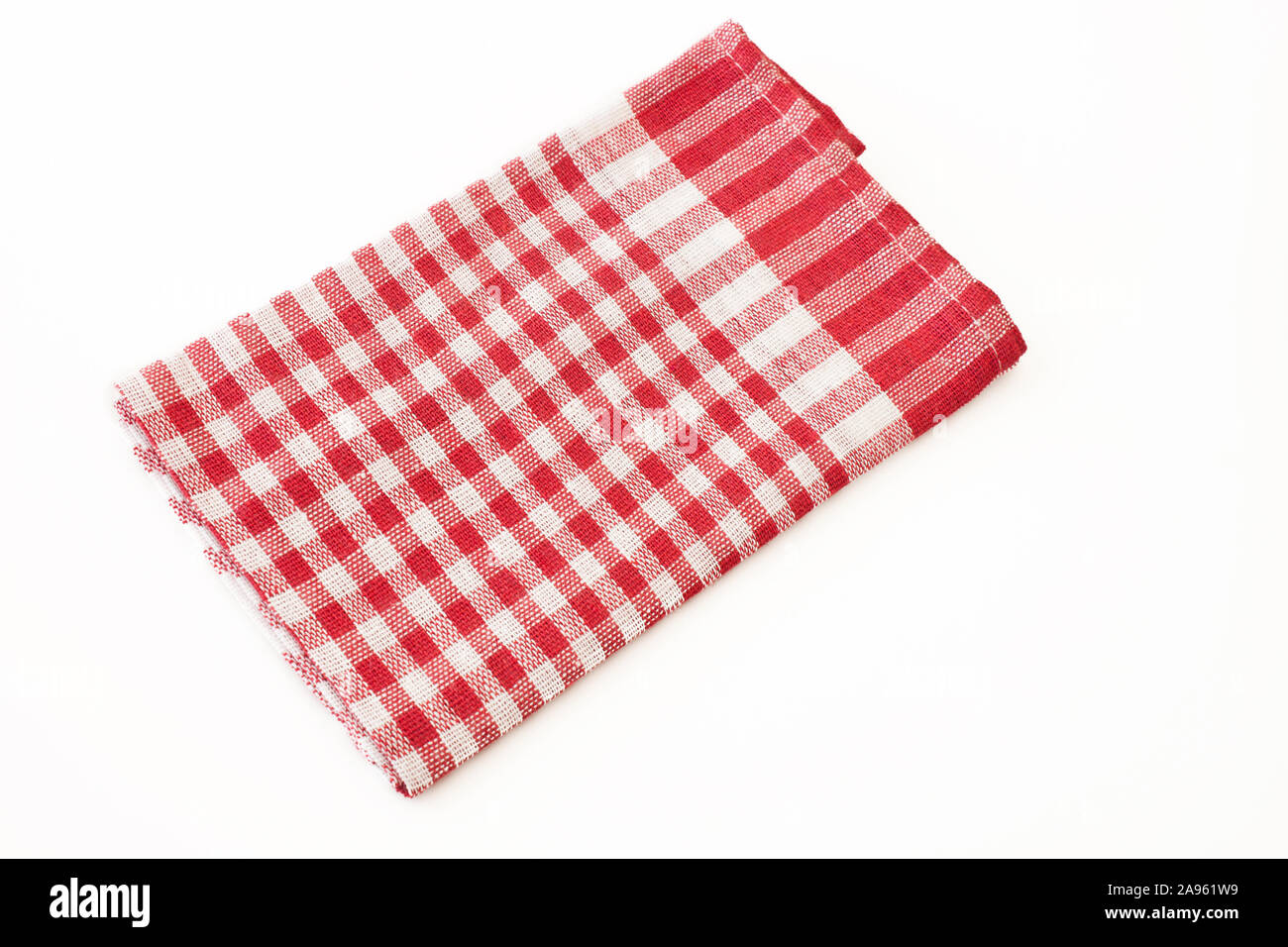 Kitchen towel against white background Stock Photo - Alamy