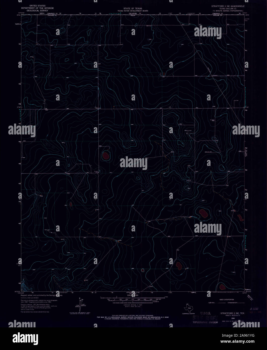 Map of stratford texas hi-res stock photography and images - Alamy