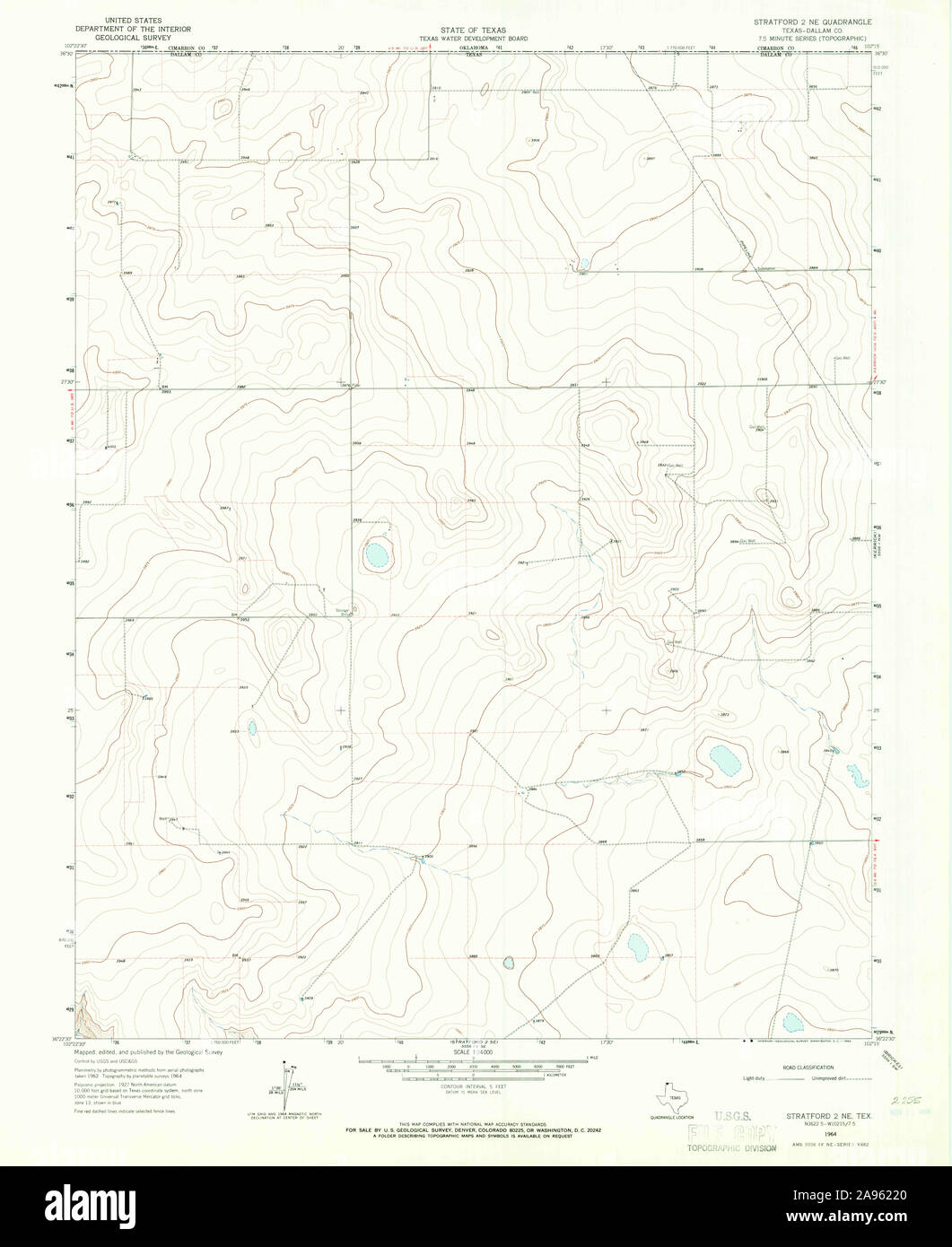 Map of stratford texas hi-res stock photography and images - Alamy