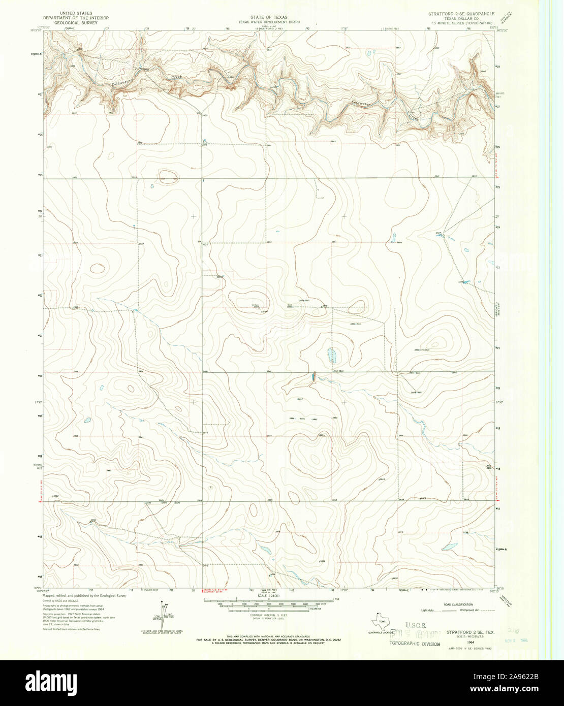 Map of stratford texas hi-res stock photography and images - Alamy