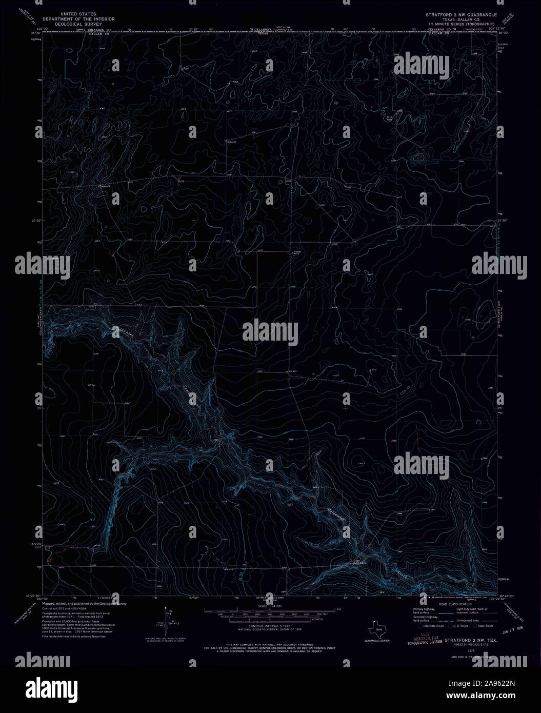 Map of stratford texas hi-res stock photography and images - Alamy