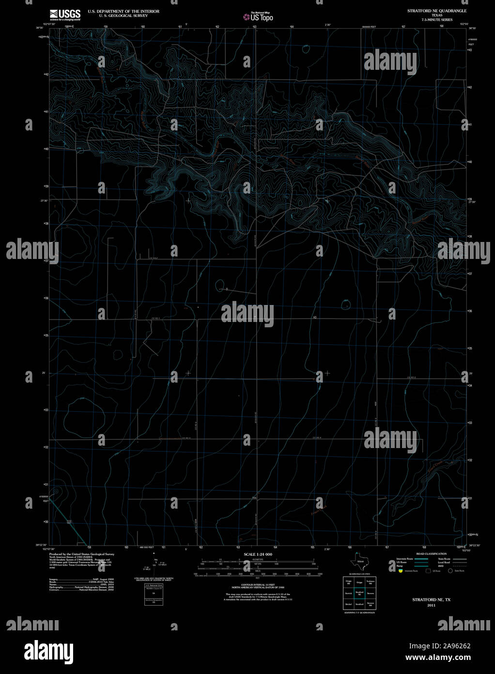 Map of stratford texas hi-res stock photography and images - Alamy