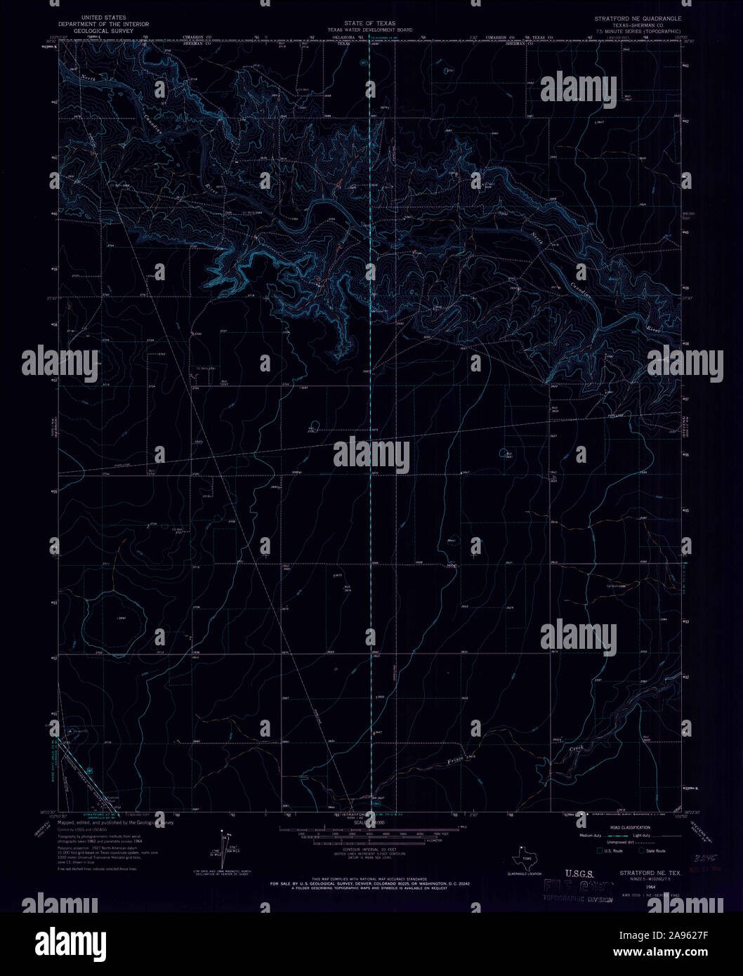 Map of stratford texas hi-res stock photography and images - Alamy