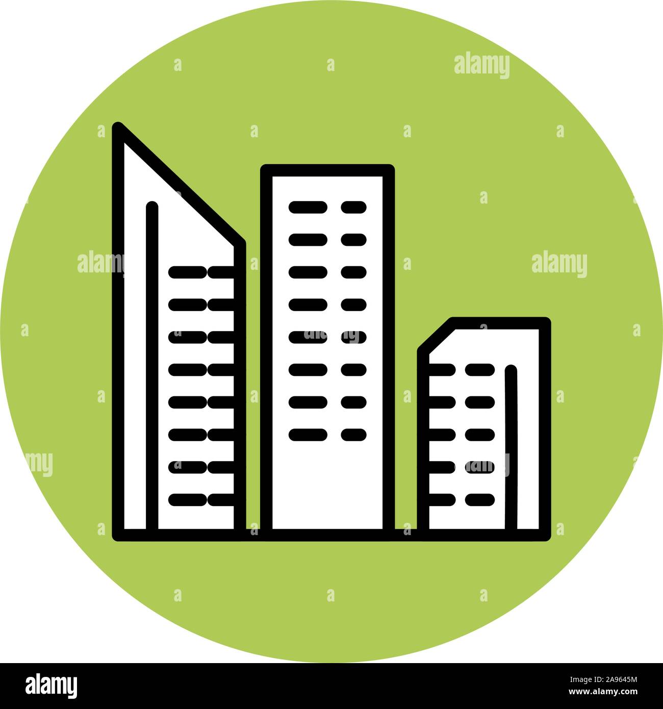 Building icon design, Architecture urban model downtown contemporary ...