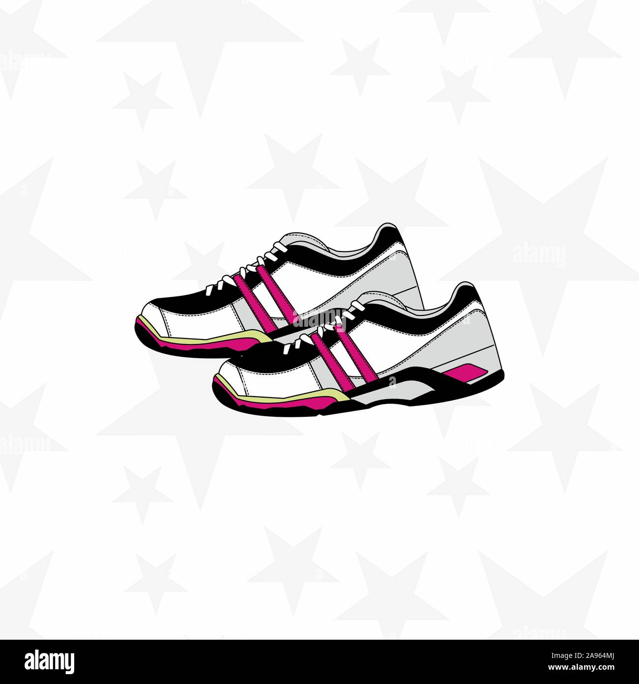 Sneaker for man or woman. trainer, running, casual, gym shoes. Sports ...