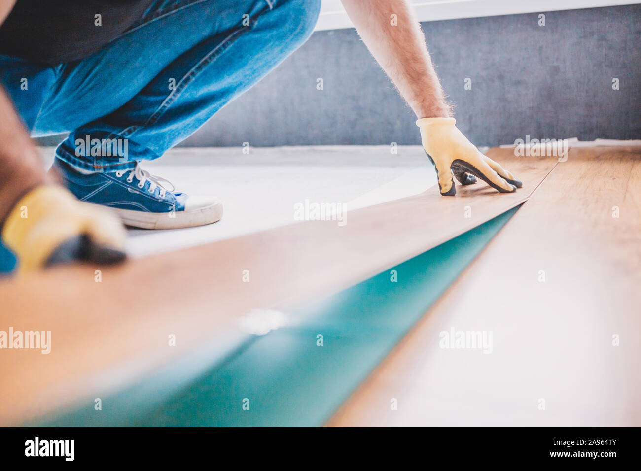 Professional flooring installation hi-res stock photography and images ...