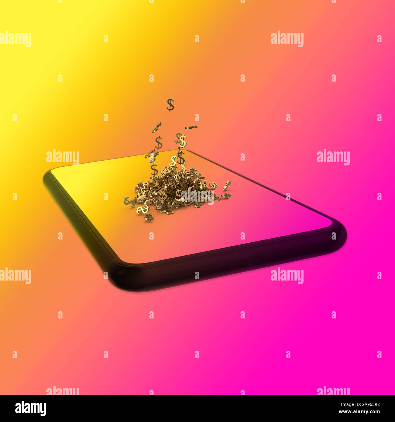 Online finance, business, banking and technology concepts on gradient ...