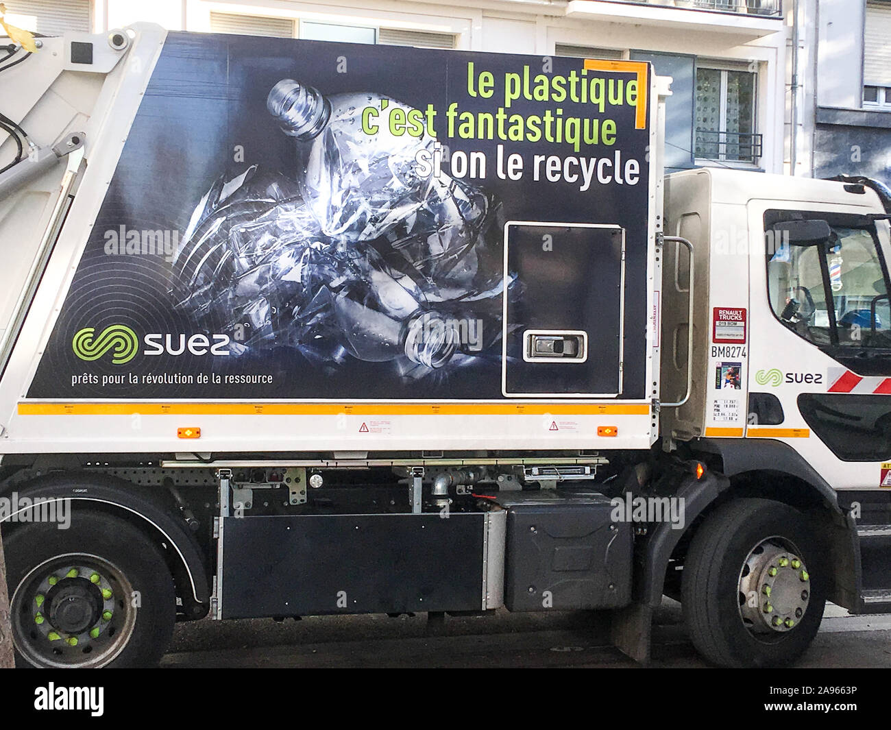 Recycling plastic waste, Lyon, France Stock Photo - Alamy