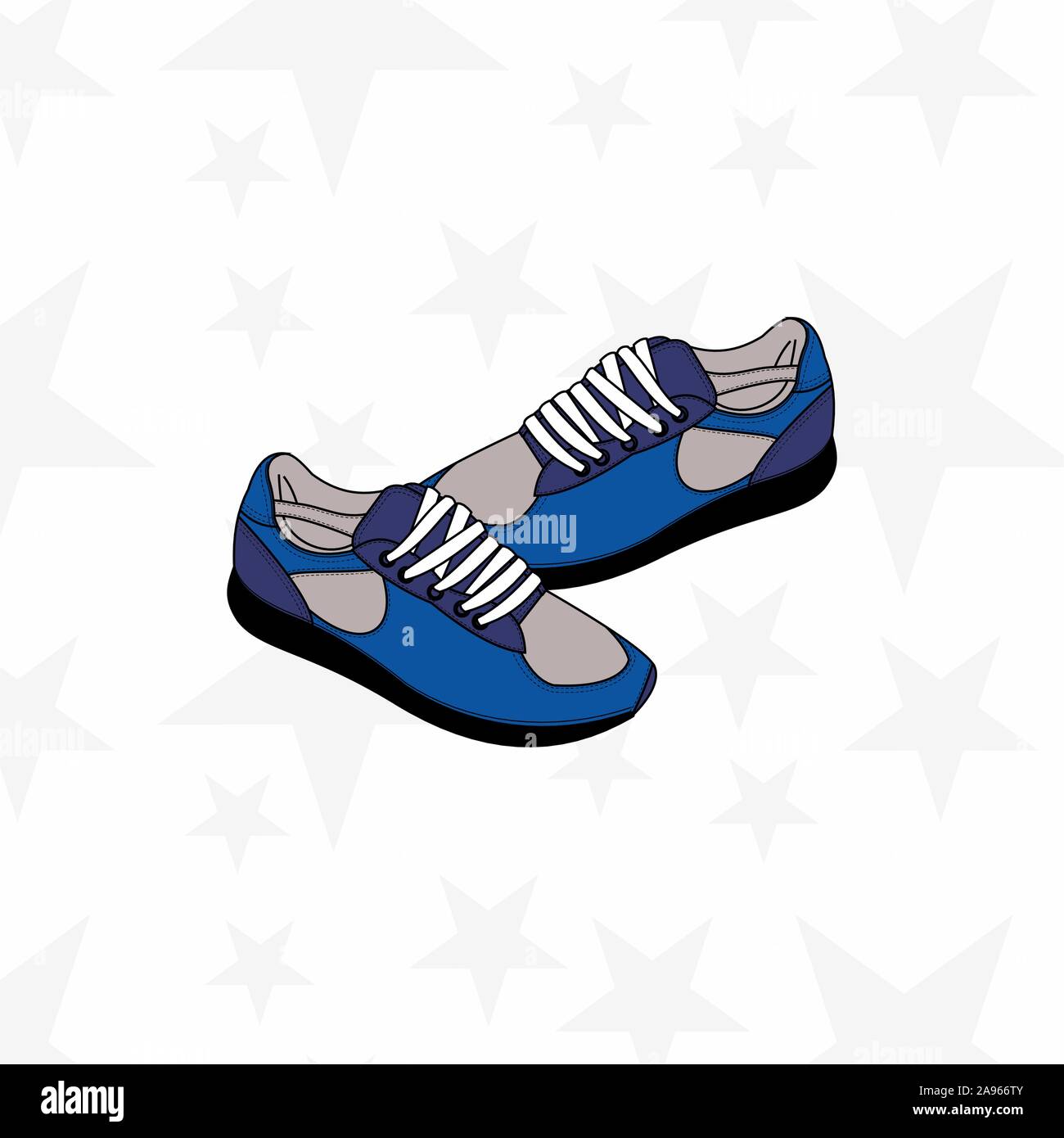 Sneaker for man or woman. trainer, running, casual, gym shoes. Sports ...
