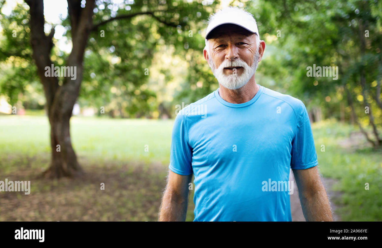 Older man exercise attractive hi-res stock photography and images - Alamy