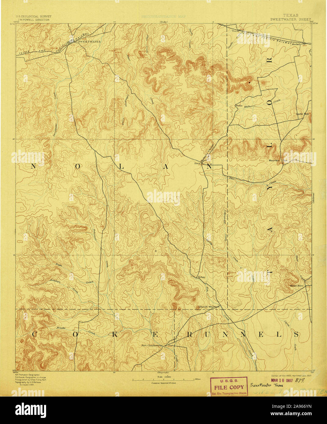 Sweetwater texas map hi-res stock photography and images - Alamy