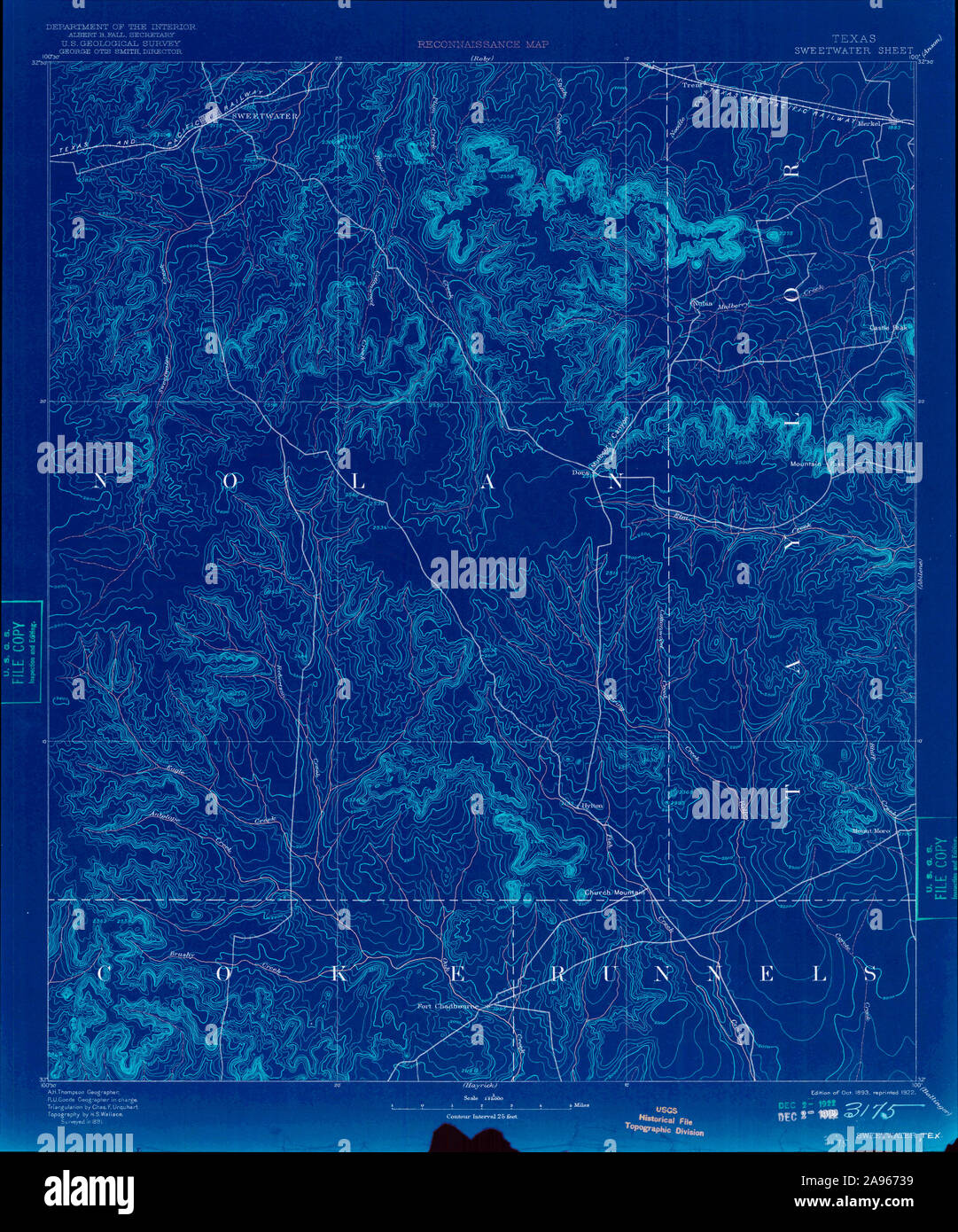 Sweetwater texas map hi-res stock photography and images - Alamy