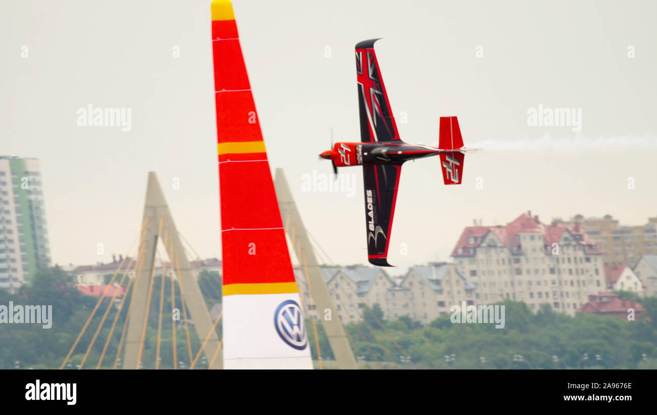 Racing airplane on track Stock Photo - Alamy