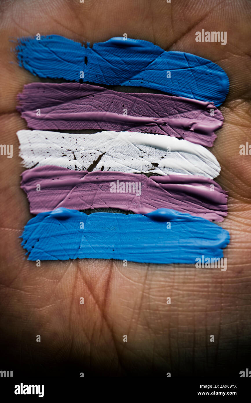 Transgender flag hi-res stock photography and images - Alamy