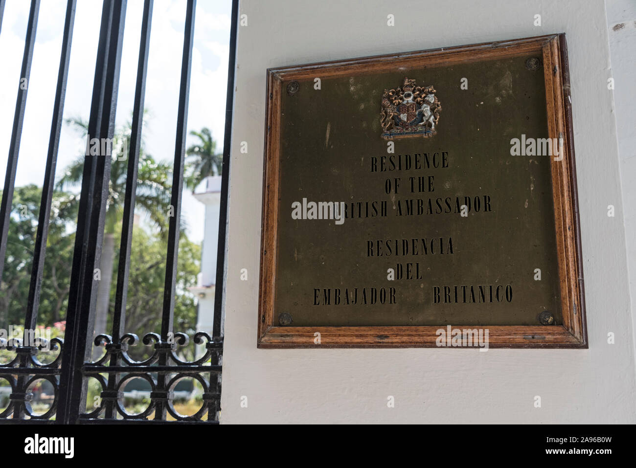 The British Ambassador’s residence in in the Miramar Playa district of ...