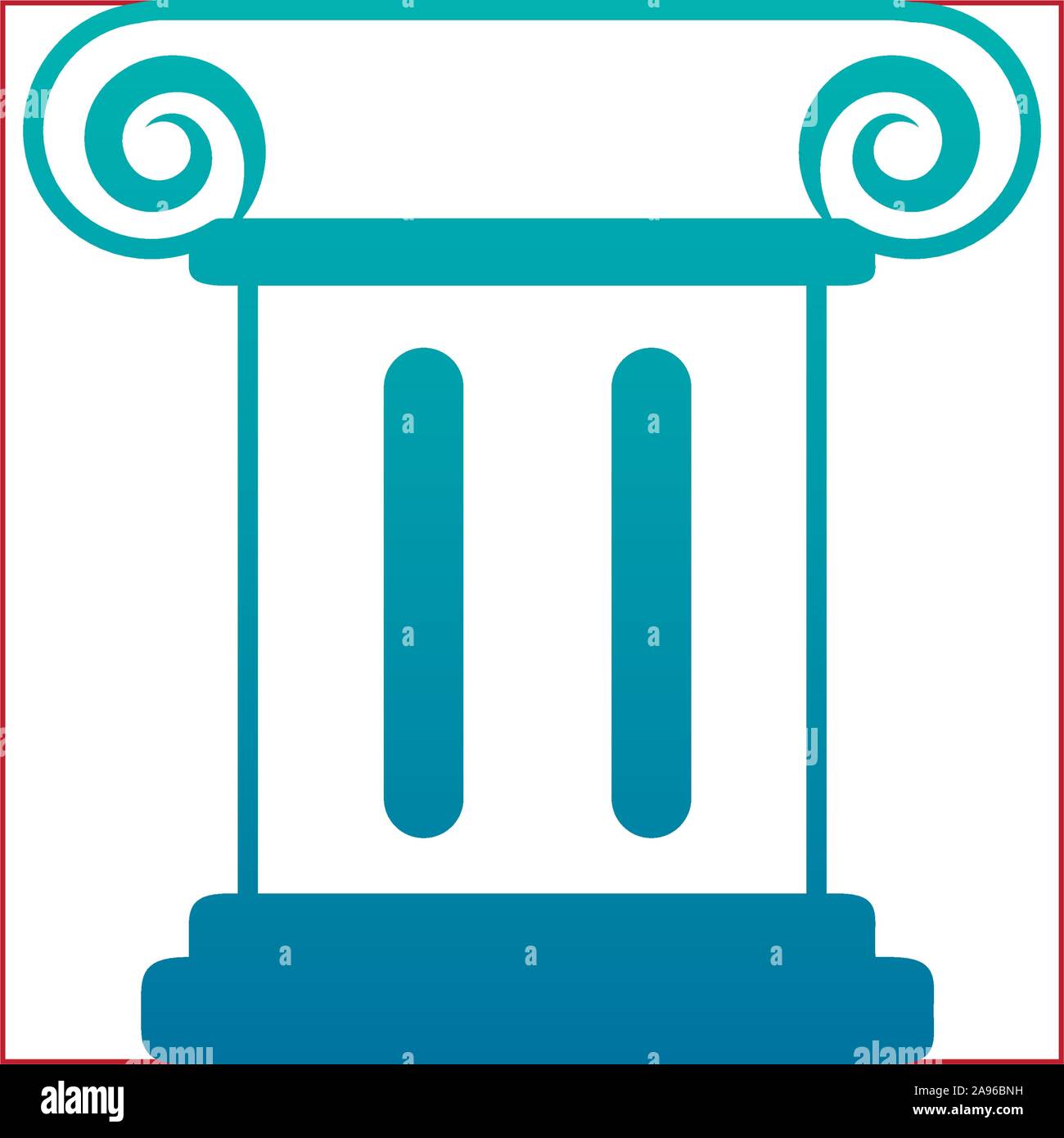 Greek column icon design, Greece art culture creativity passion theme ...