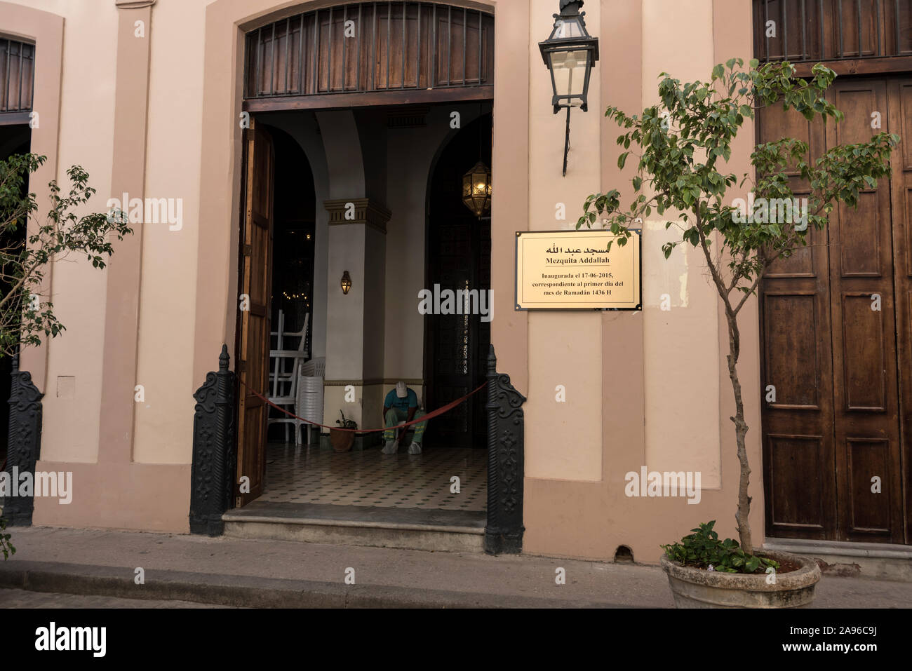 The Turkish-funded Mezquita Abdallah Mosque in the old town of Havana ...