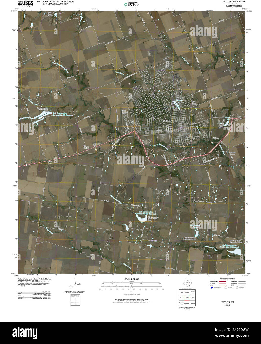 Taylor texas map hi-res stock photography and images - Alamy