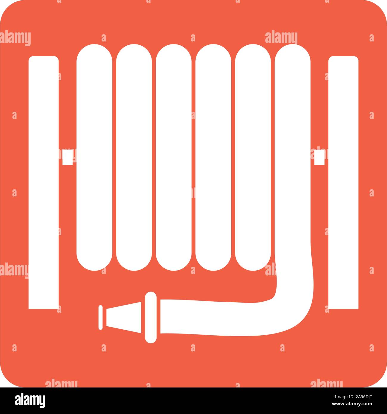 fire hose block line style icon vector illustration design Stock Vector ...