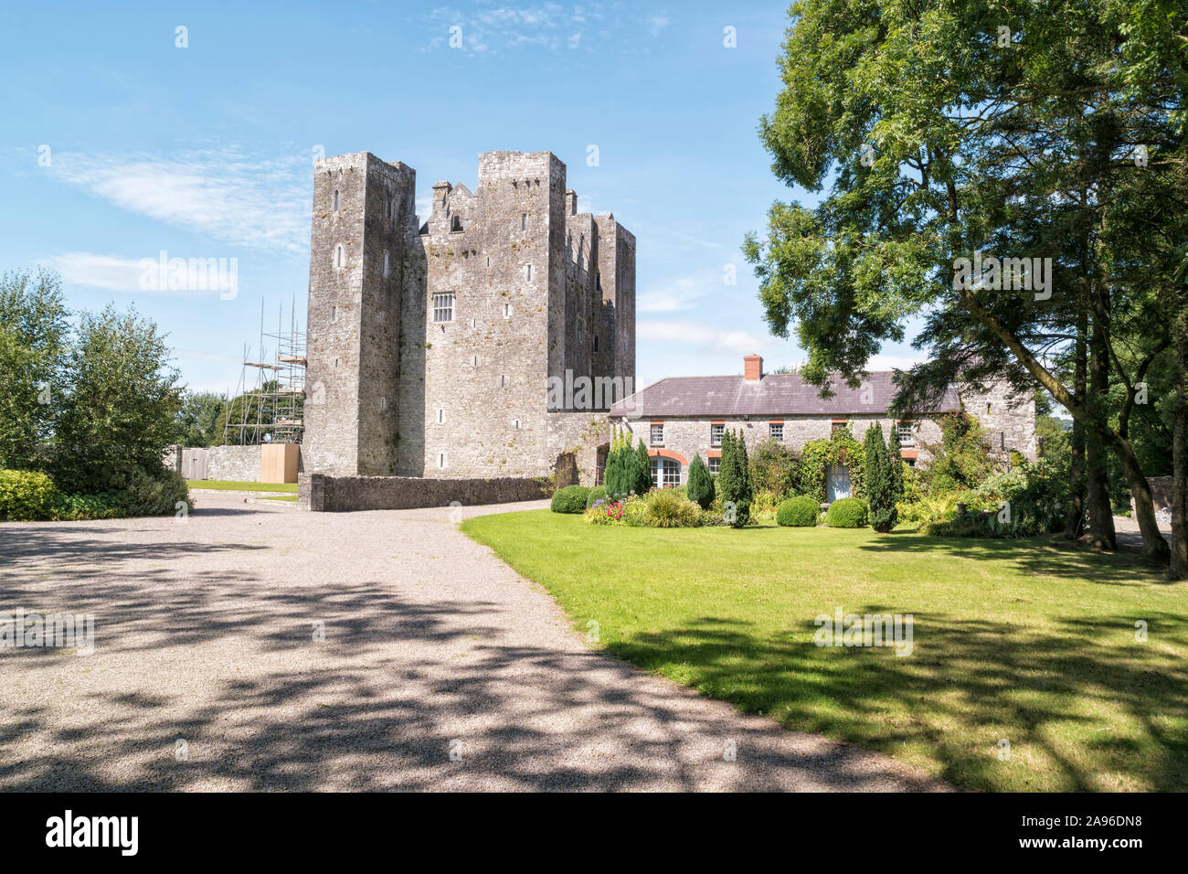 Well preserved medieval castle in the outskirts of Cork in Ireland ...