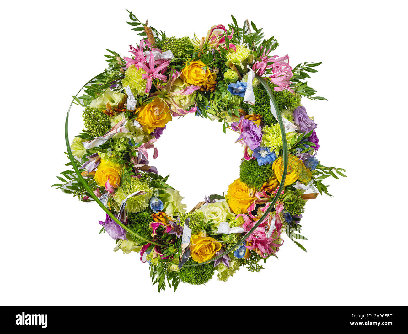 Round frame vintage leaves Cut Out Stock Images & Pictures - Alamy