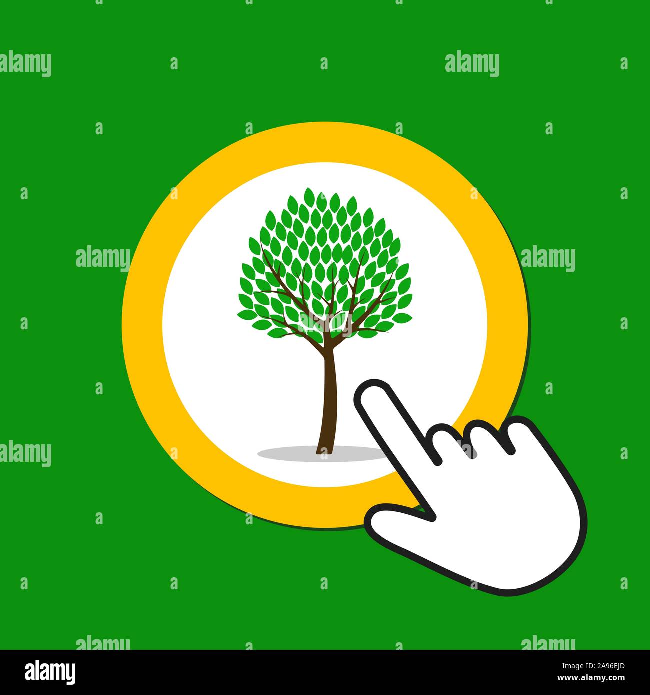 Finger tree Stock Vector Images - Alamy