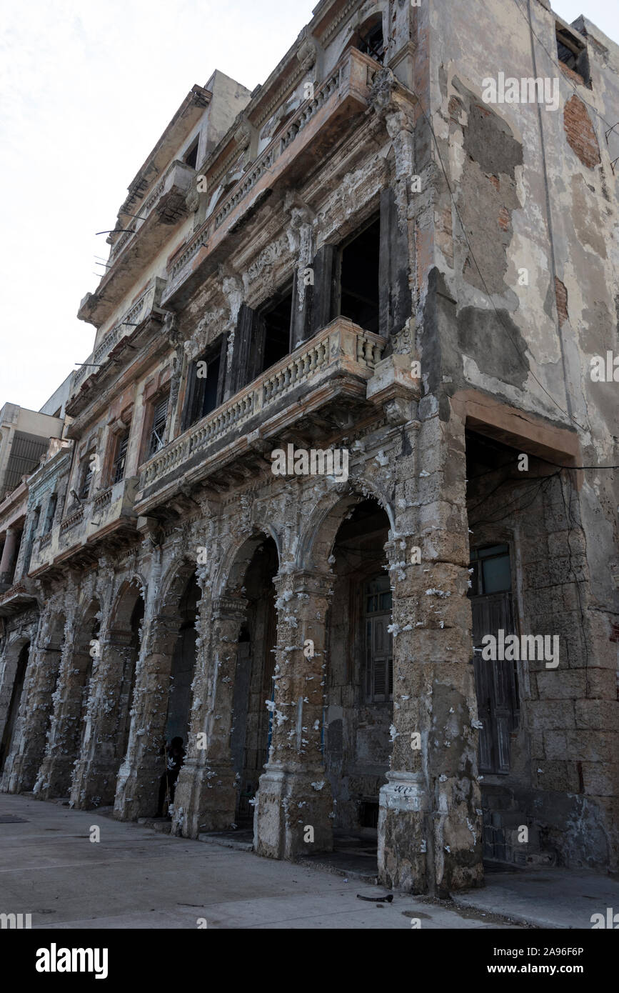 (Cuba) Havana’s older architecture has a mix of different architectural ...