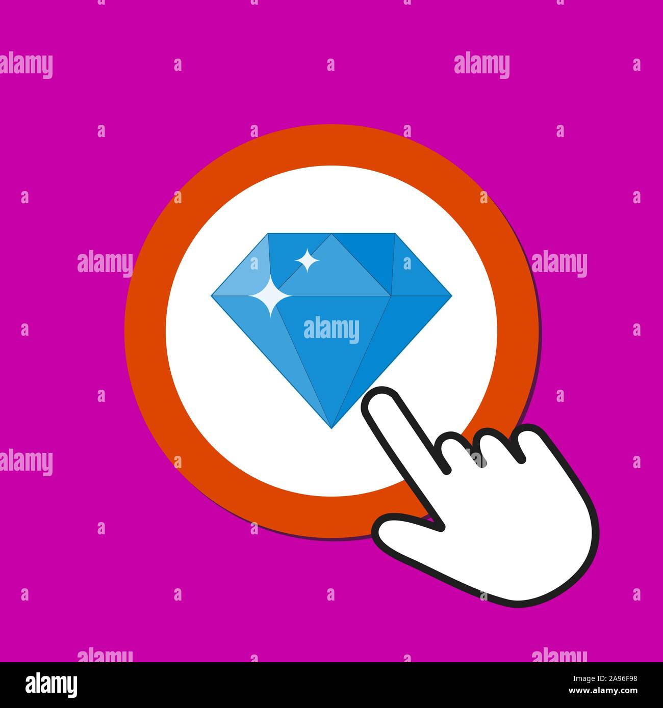 Diamond cursor Stock Vector Images - Alamy