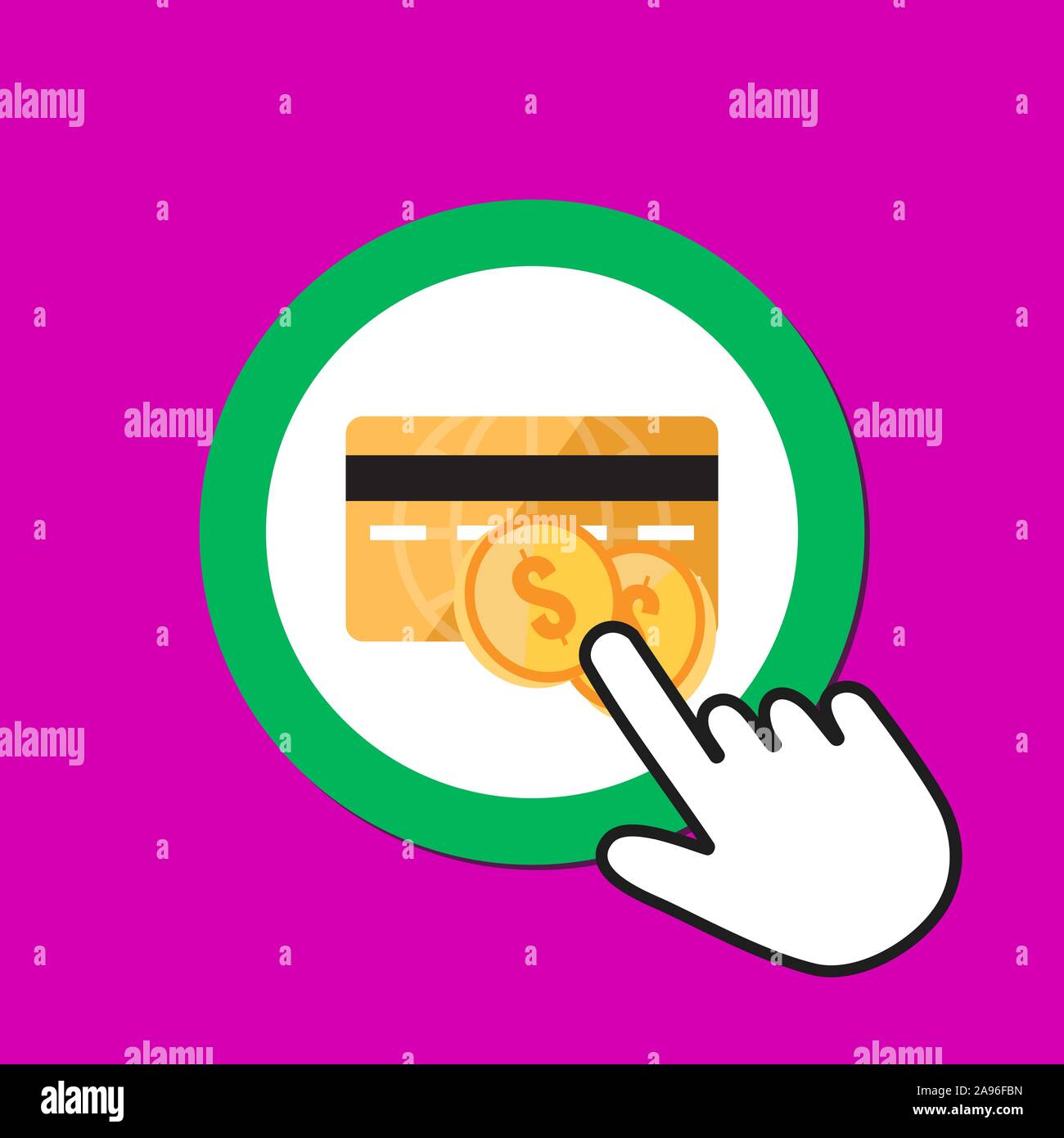 Gold cursor vector vectors hi-res stock photography and images - Alamy