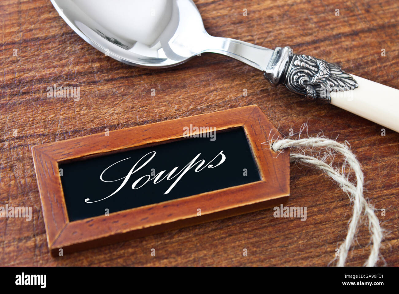 Vintage Soup Label High Resolution Stock Photography and Images - Alamy