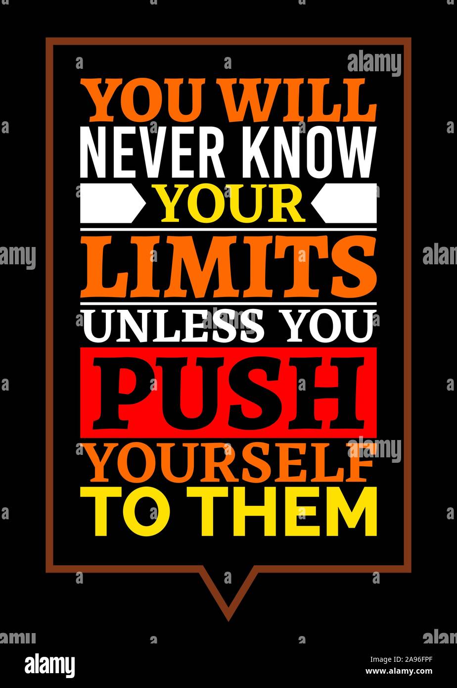 Know your limits poster Stock Vector Images - Alamy