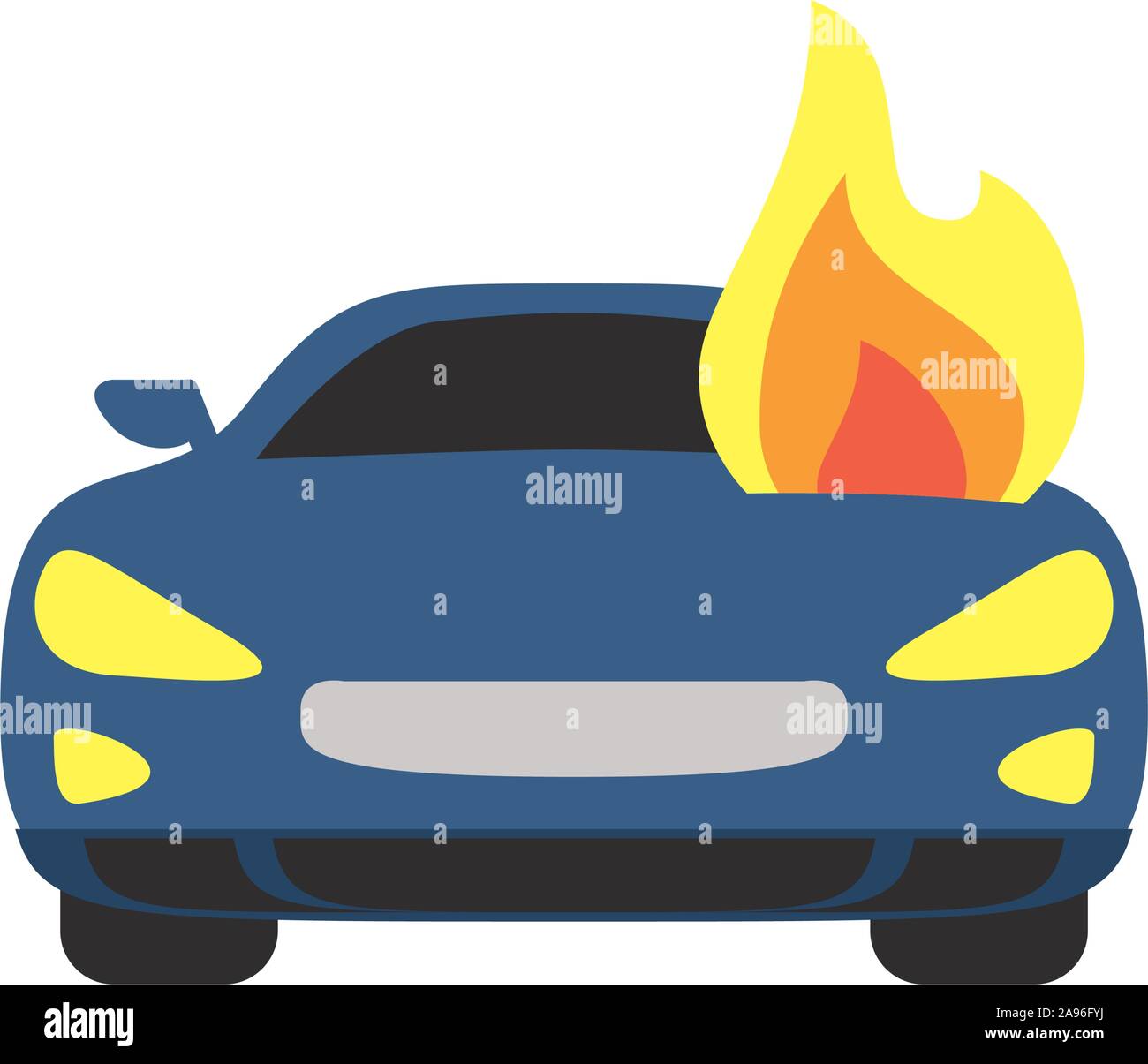 Cartoon Car Flames