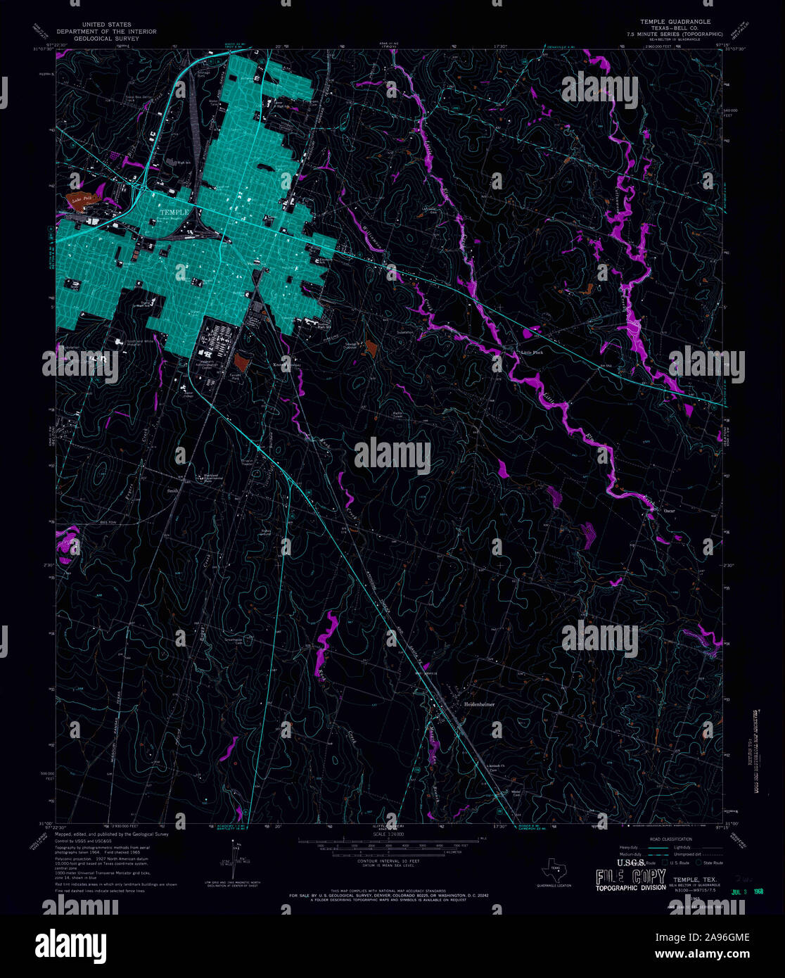 Temple texas map hi-res stock photography and images - Alamy