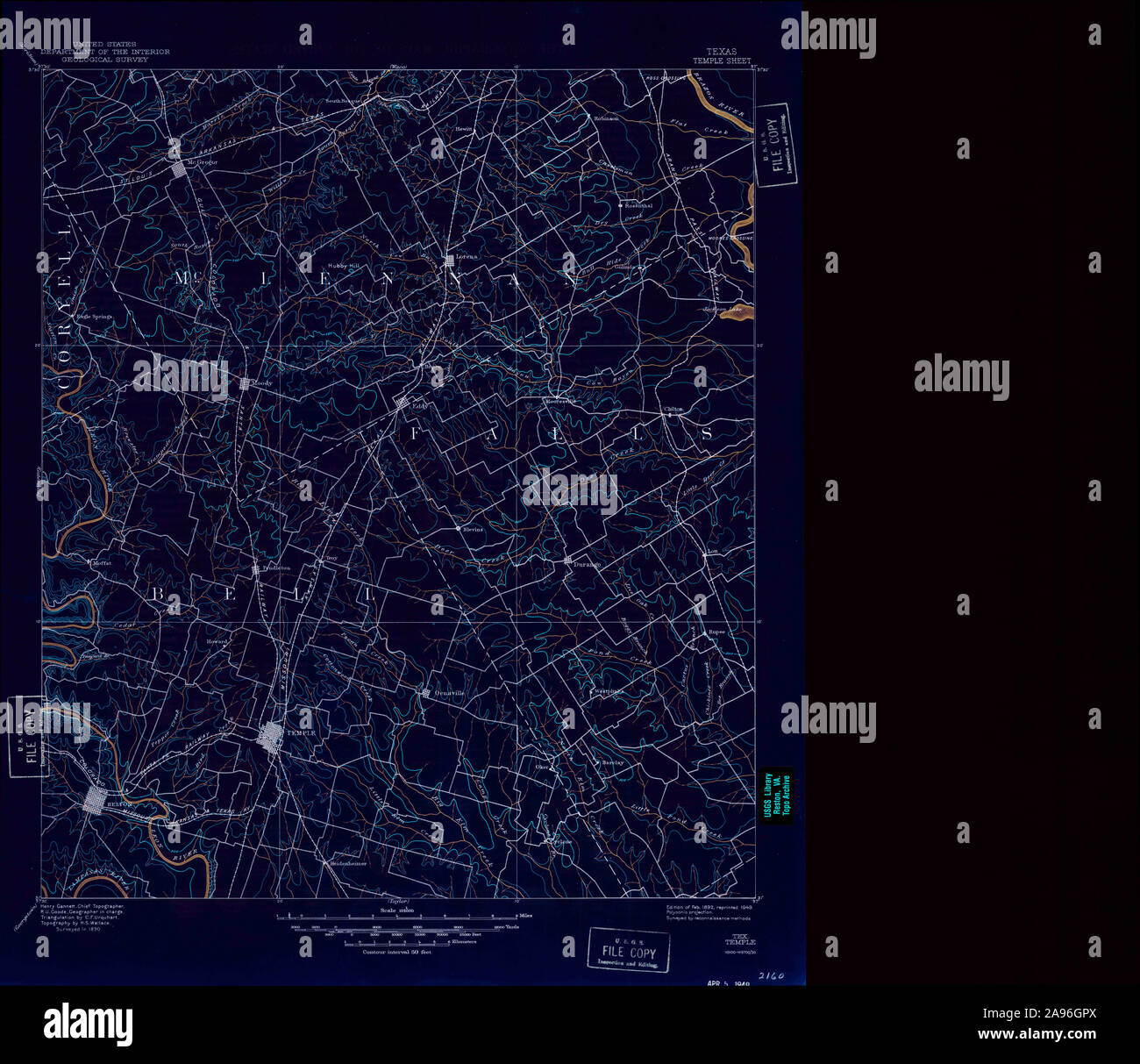 Map of temple texas hi-res stock photography and images - Alamy