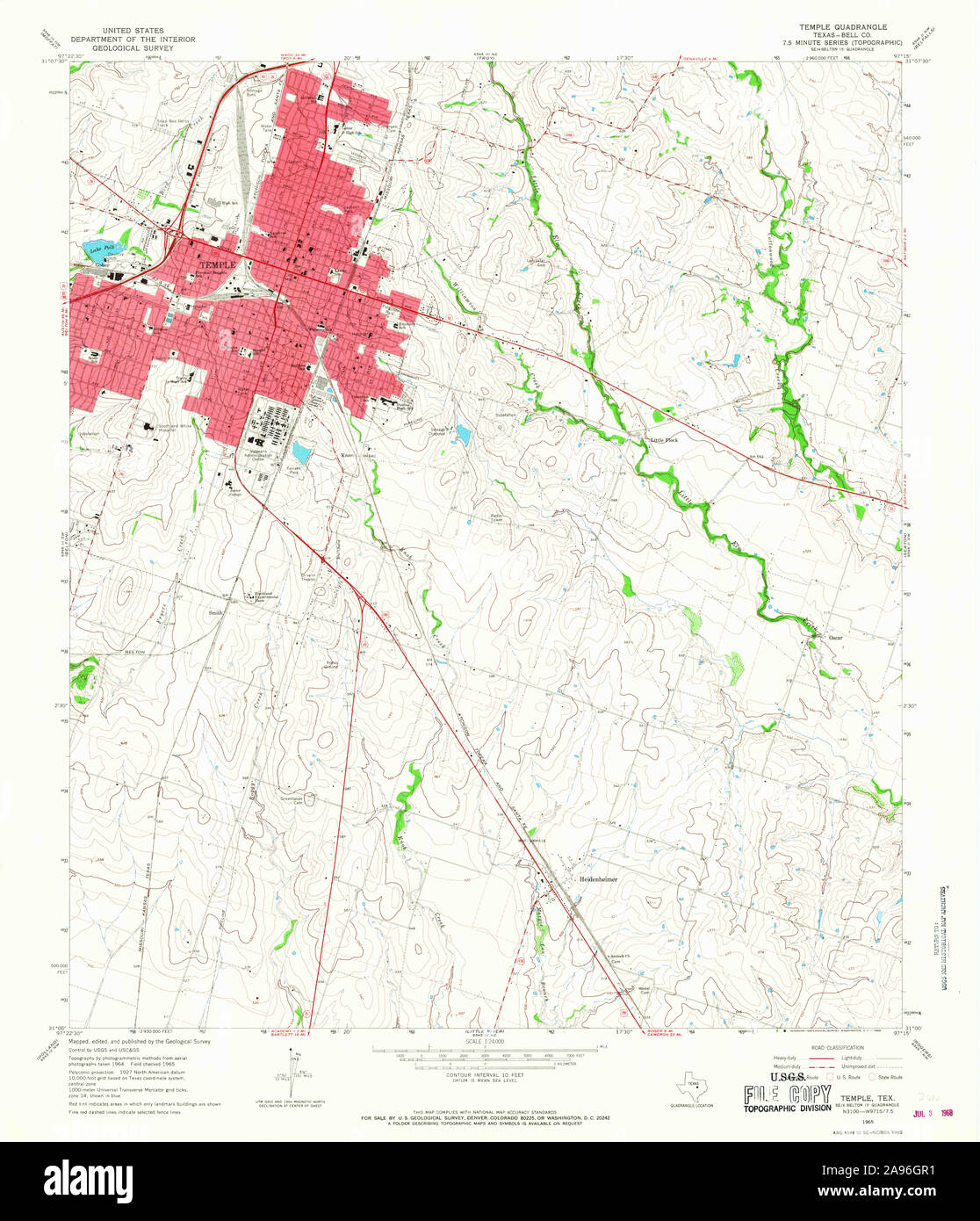 Map of temple texas hi-res stock photography and images - Alamy