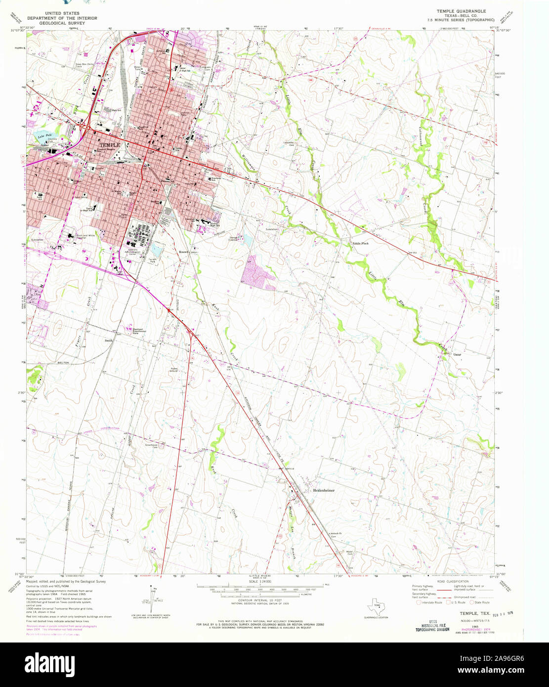 Map of temple texas hi-res stock photography and images - Alamy