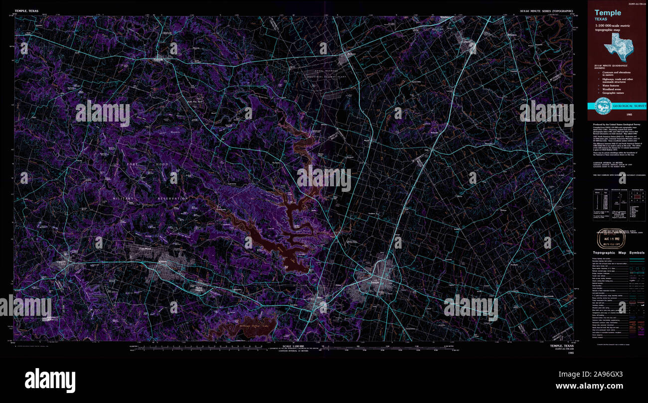 Map of temple texas hi-res stock photography and images - Alamy