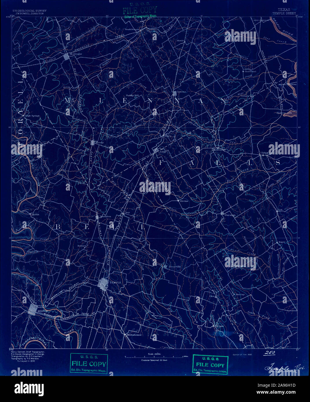 Map of temple texas hi-res stock photography and images - Alamy