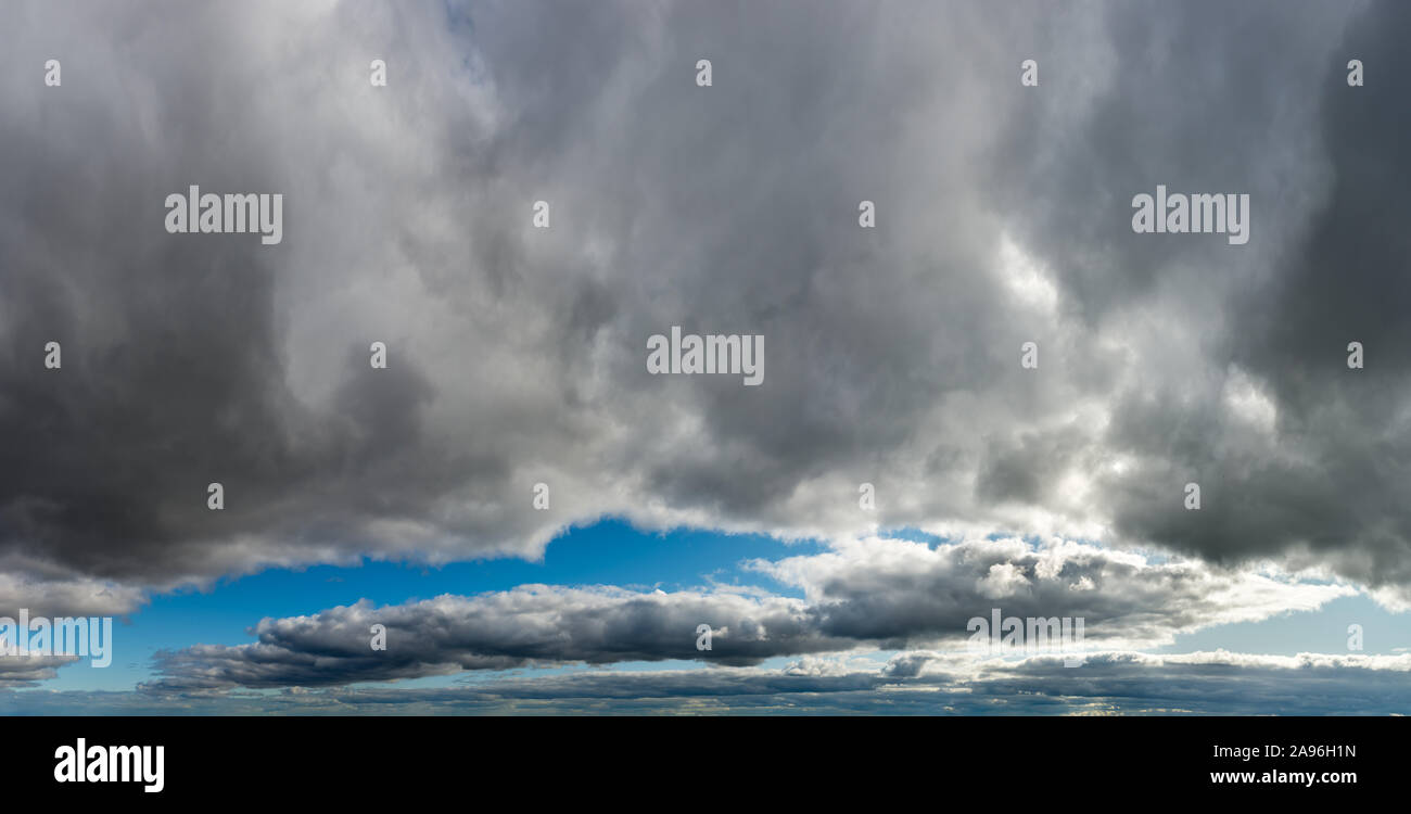 Fantastic dark thunderclouds, sky panorama Stock Photo - Alamy