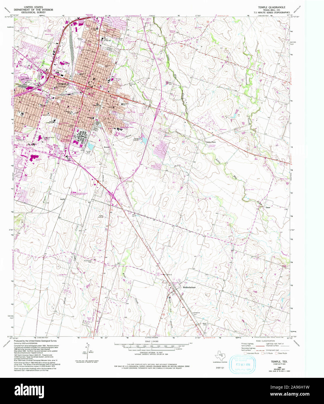 Map of temple texas hi-res stock photography and images - Alamy
