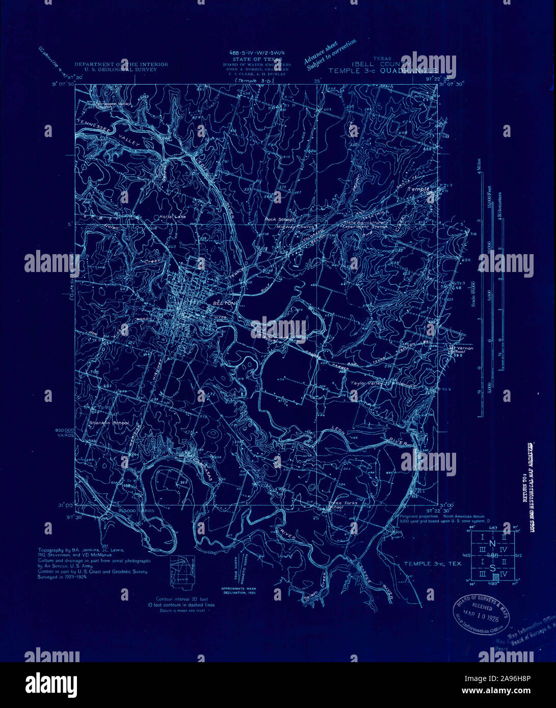 Map of temple texas hi-res stock photography and images - Alamy