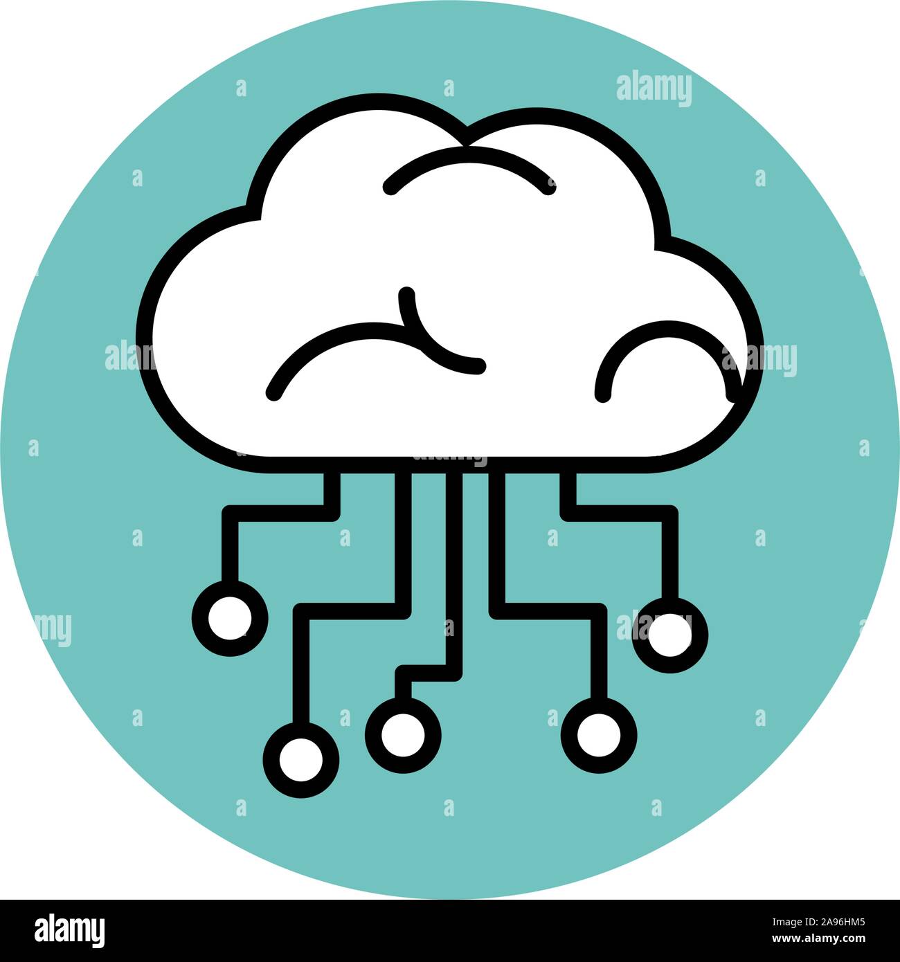 Cloud Computing Icon Vector